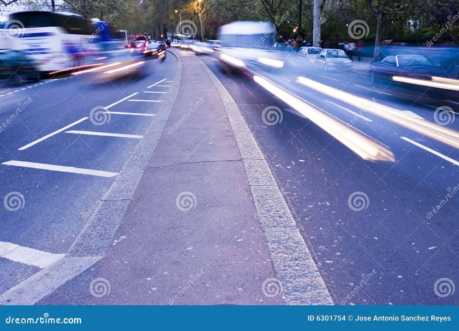 Blurred traffic stock photo. Image of illuminated, exposure - 6301754