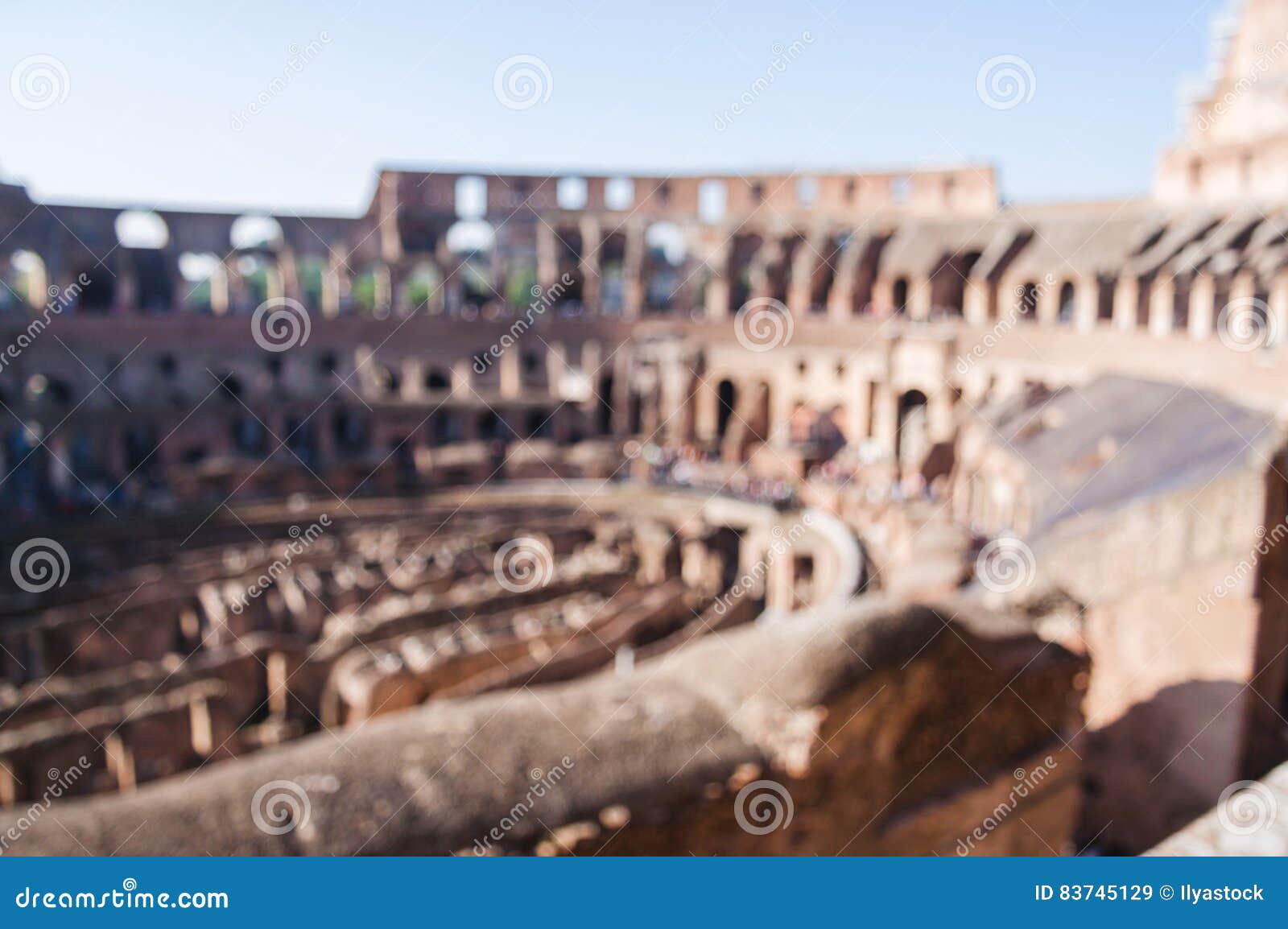 Blurred Unfocused Picture Coliseum. Rome Stock Image - Image of rome ...
