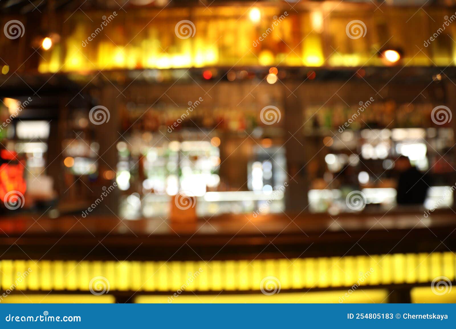 Blurred View of Bar Counter in Cafe Stock Image - Image of blurred ...