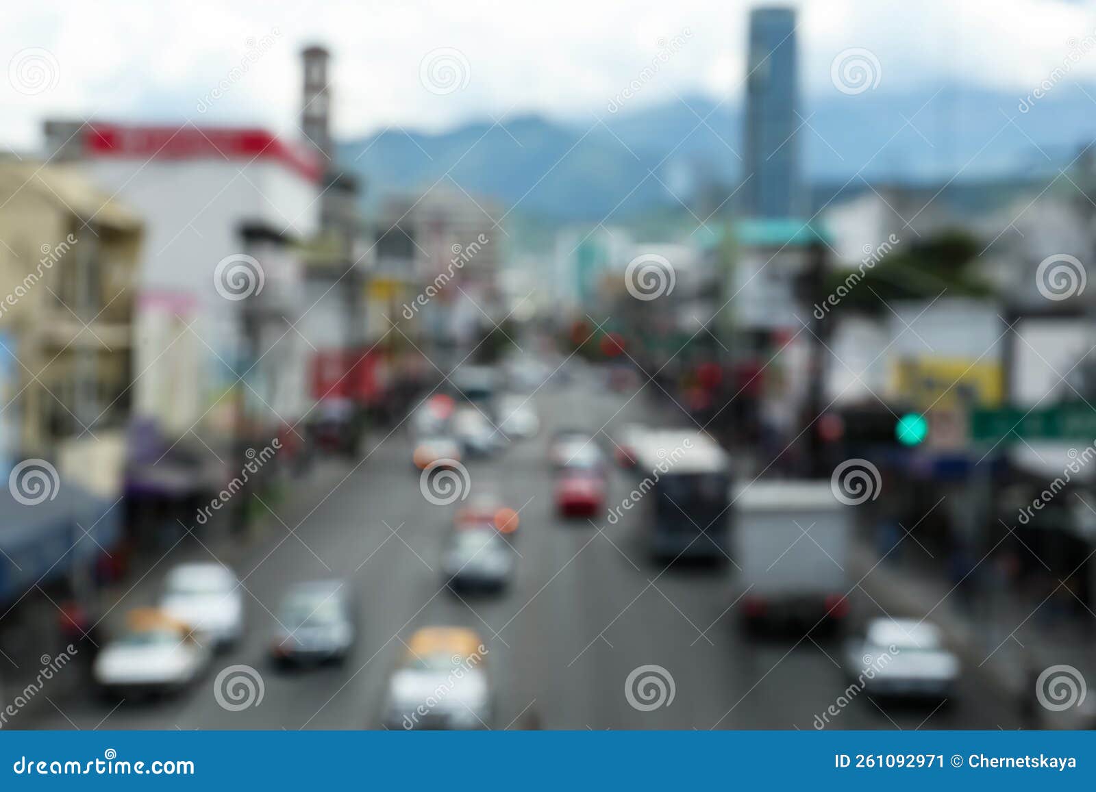 Blurred View of Beautiful Modern City Street Stock Image - Image of ...