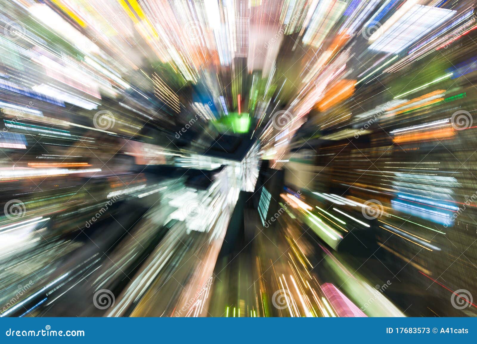 Blurred View Onto Object in a Town Stock Image - Image of times ...