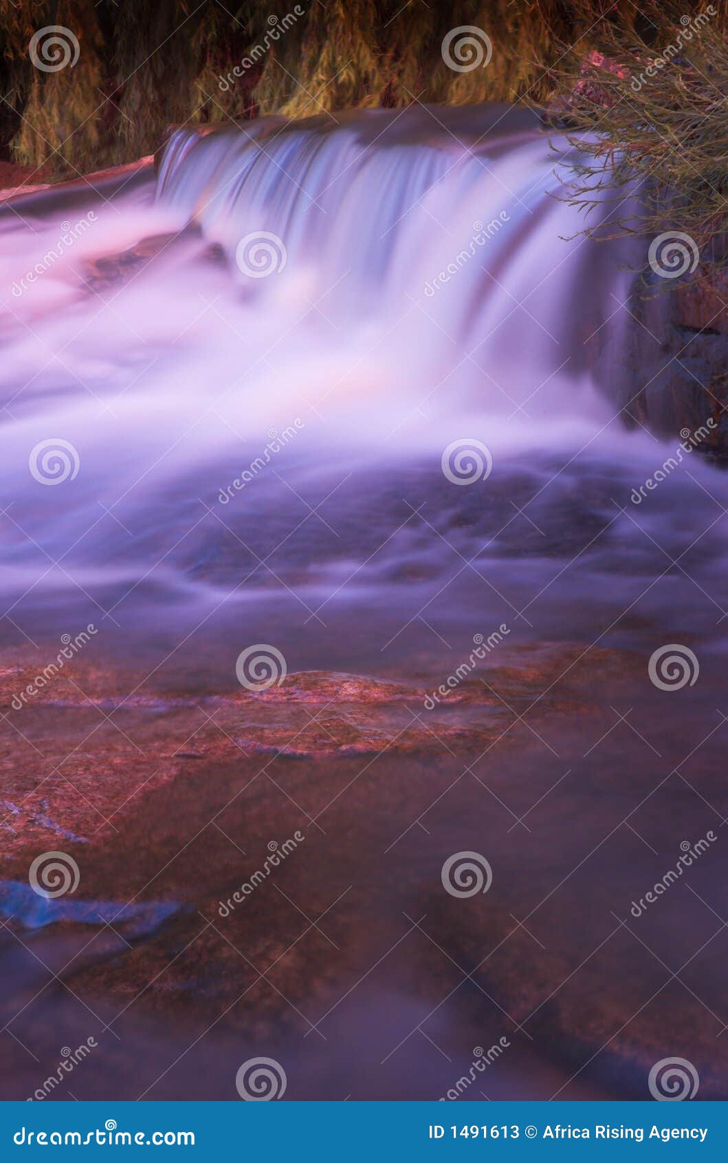 Blurred waterfall stock image. Image of beautiful, landscape - 1491613