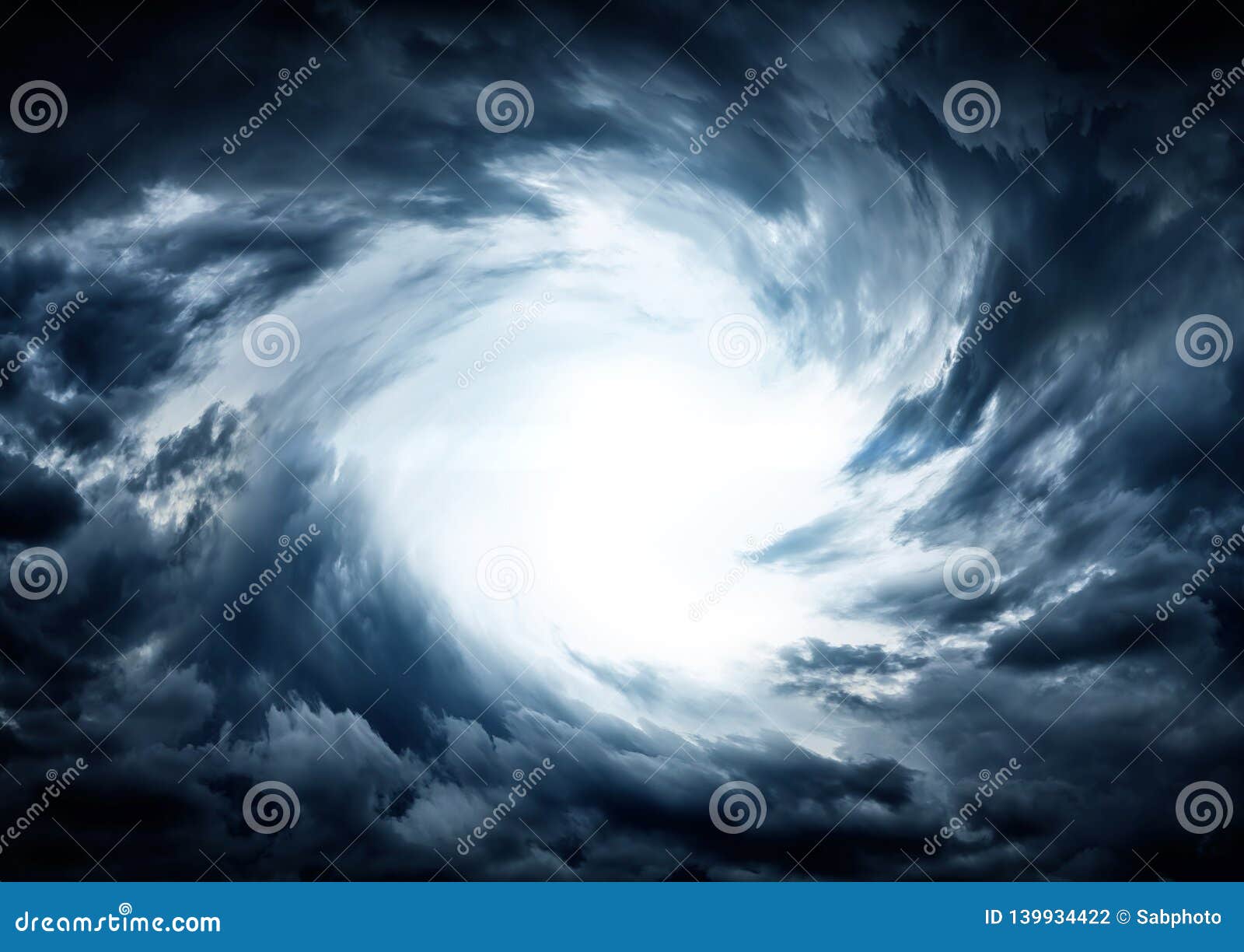 Blurred Whirlwind in the Clouds Stock Photo - Image of hole, circle ...