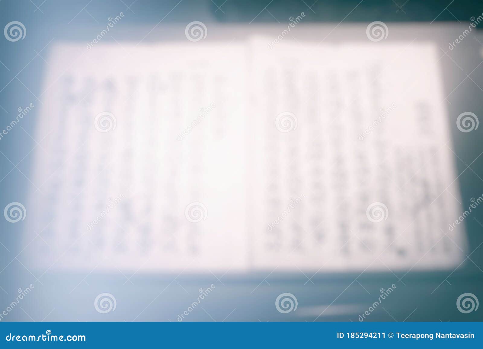 Blurred White Opened Book Background. Stock Image - Image of history ...