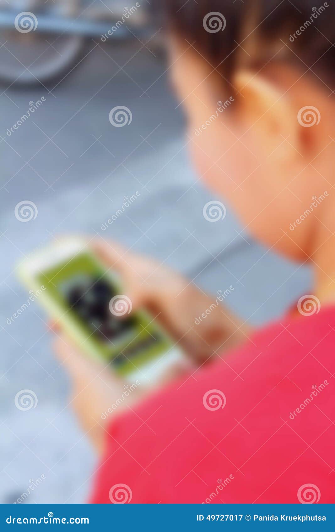 Blurred of Women are Using a Phone Stock Image - Image of person ...