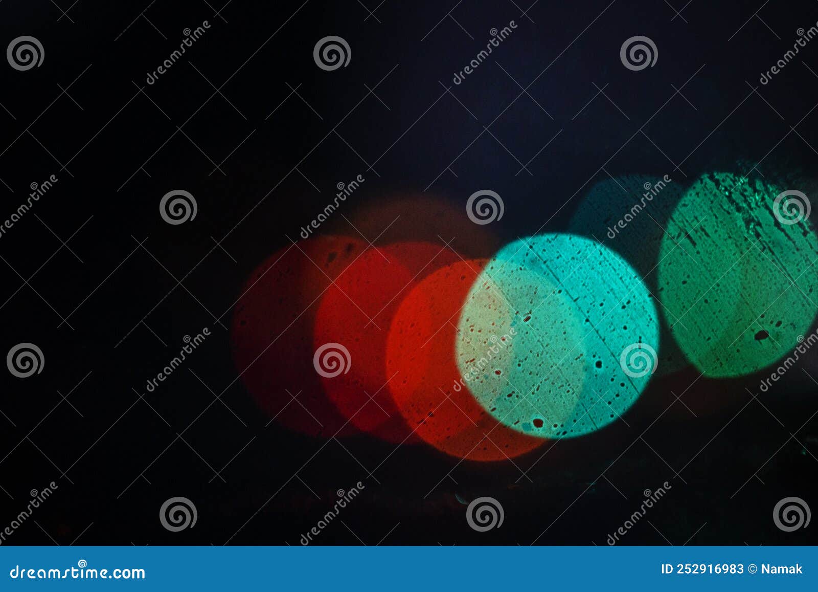 Blurry Abstract Multi-colored Glare from the Included Headlights in Bad ...