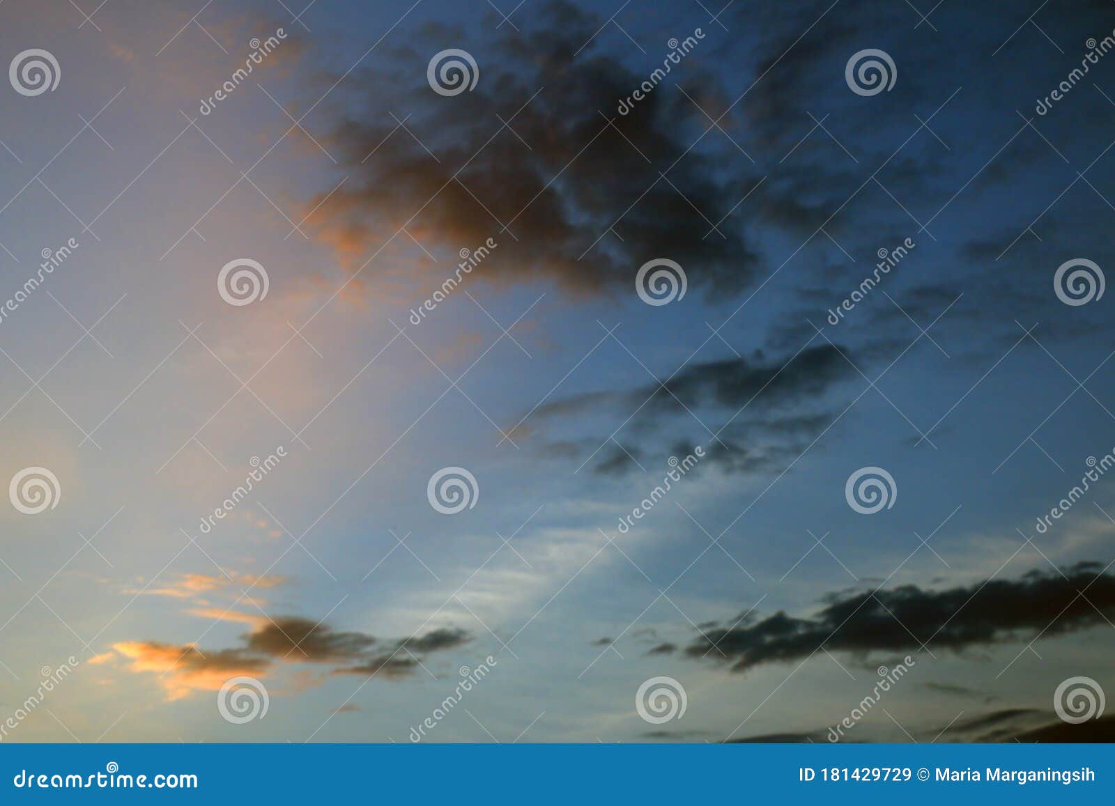 Blurry Abstract Nature Sky Background. Colorful Dramatic Clouds and Sky ...