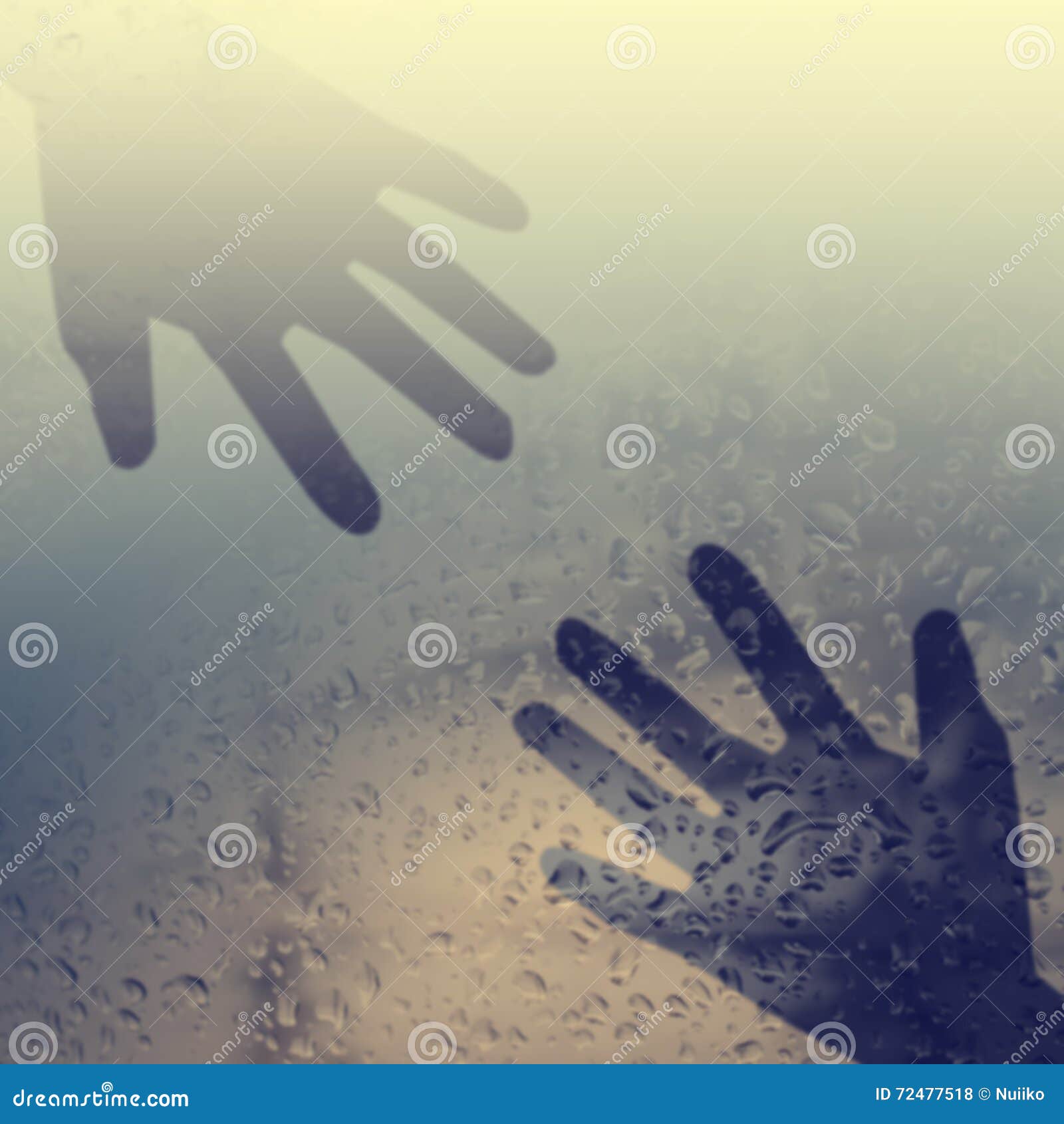 Blurry Background Silhouette of Hand Stock Photo - Image of emotion ...