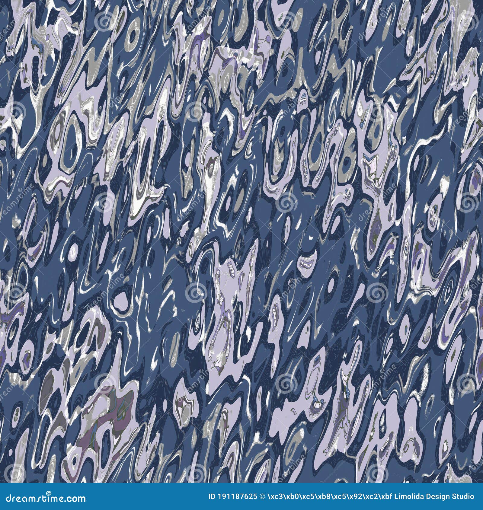 Blurry Blue Gradient Glitch Abstract Artistic Texture Background. Wavy ...