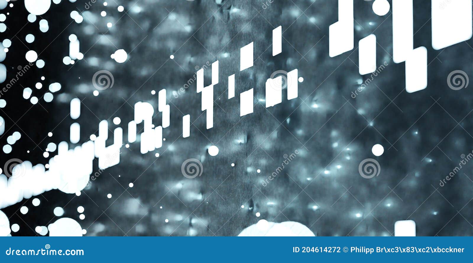 Blurry Blue Technology Background 3d Render Illustration Stock ...