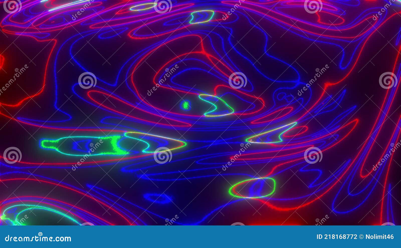 Flowing Random Linear Figures. Stock Illustration - Illustration of ...