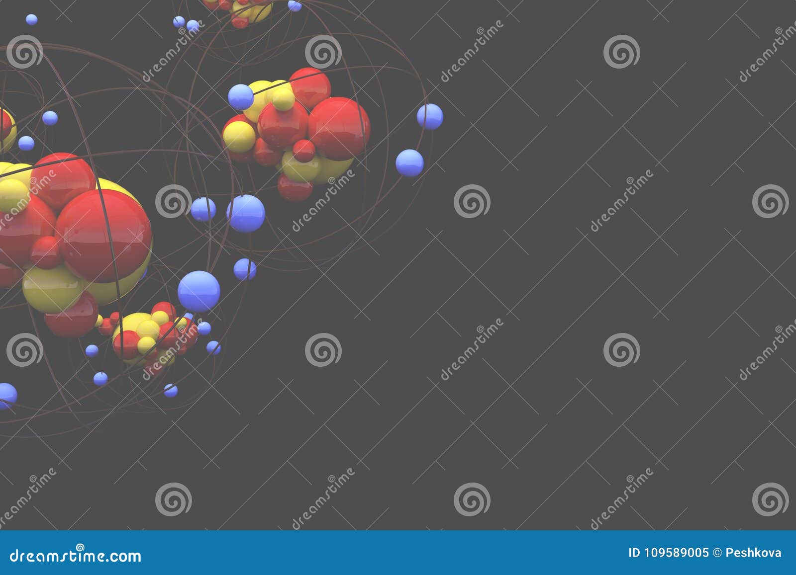 Blurry dark atom backdrop stock illustration. Illustration of medicine ...