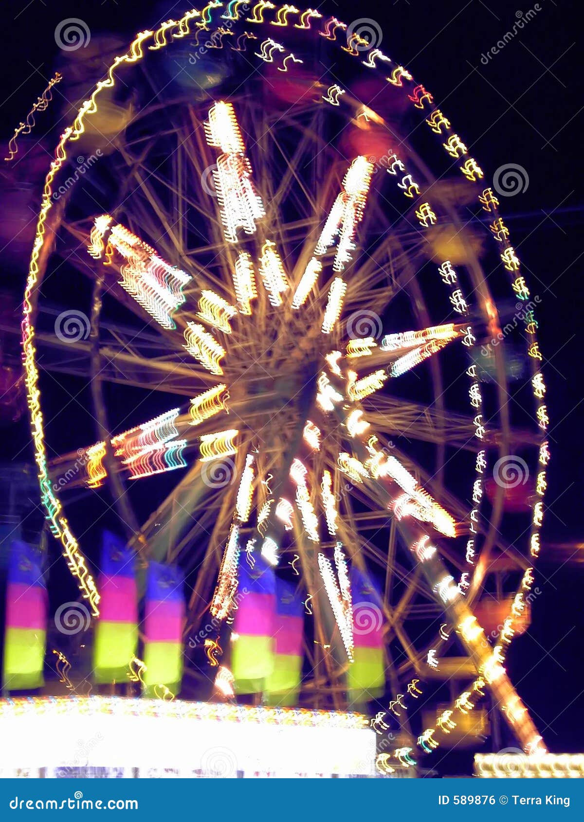 Blurry ferris wheel stock photo. Image of carnival, turning - 589876