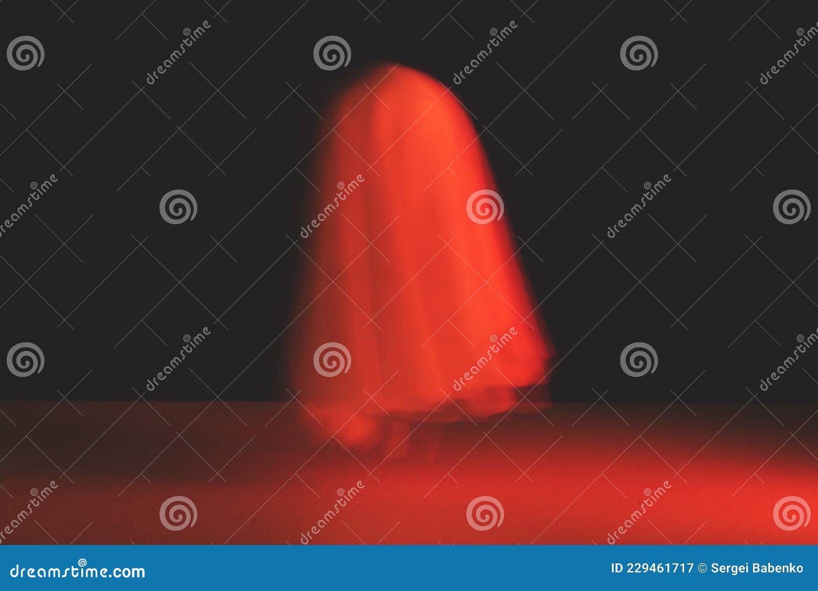 A Blurry Ghost in a Bloody Tint. Halloween Holiday. Stock Image - Image ...