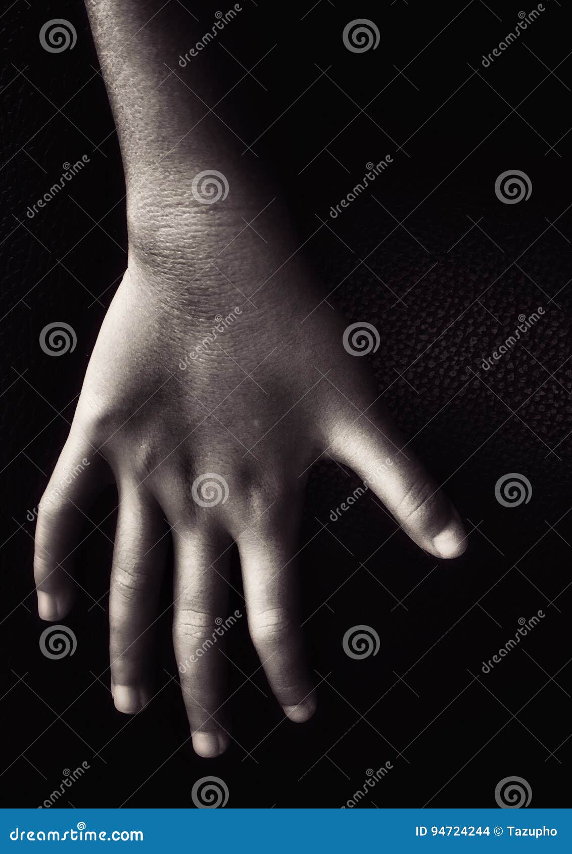 Blurry Horror Hand in the Dark Stock Photo - Image of abstract, fingers ...