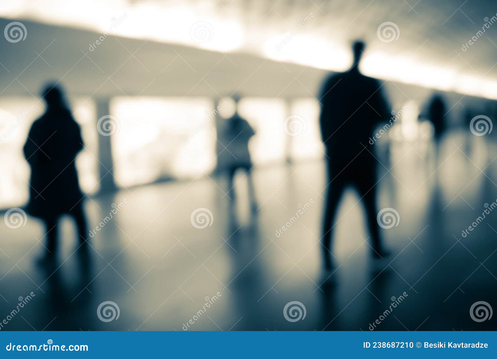 Abstract Blurry Image with a Human Silhouette Stock Photo - Image of ...