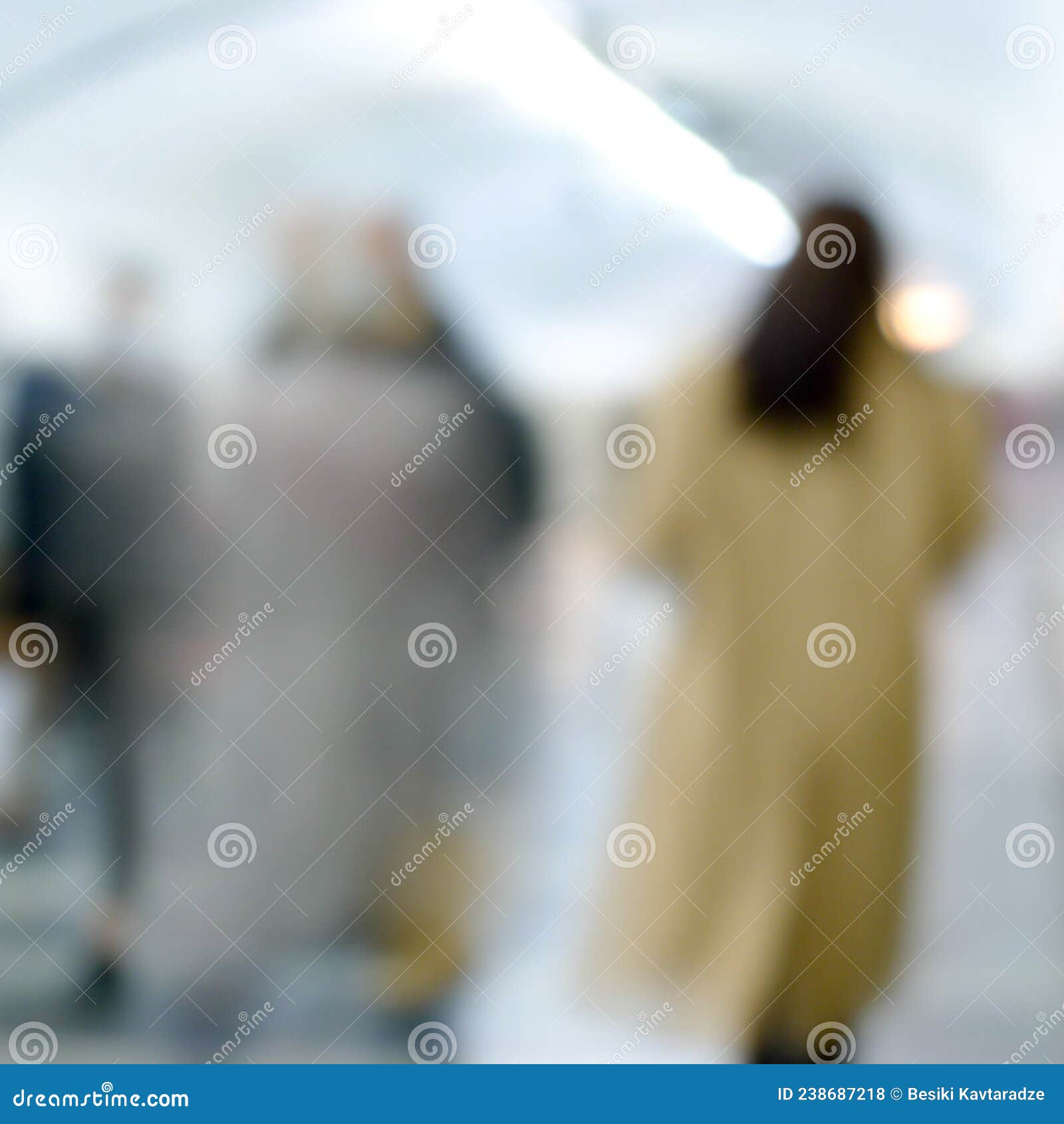 Abstract Blurry Image with a Human Silhouette Stock Photo - Image of ...