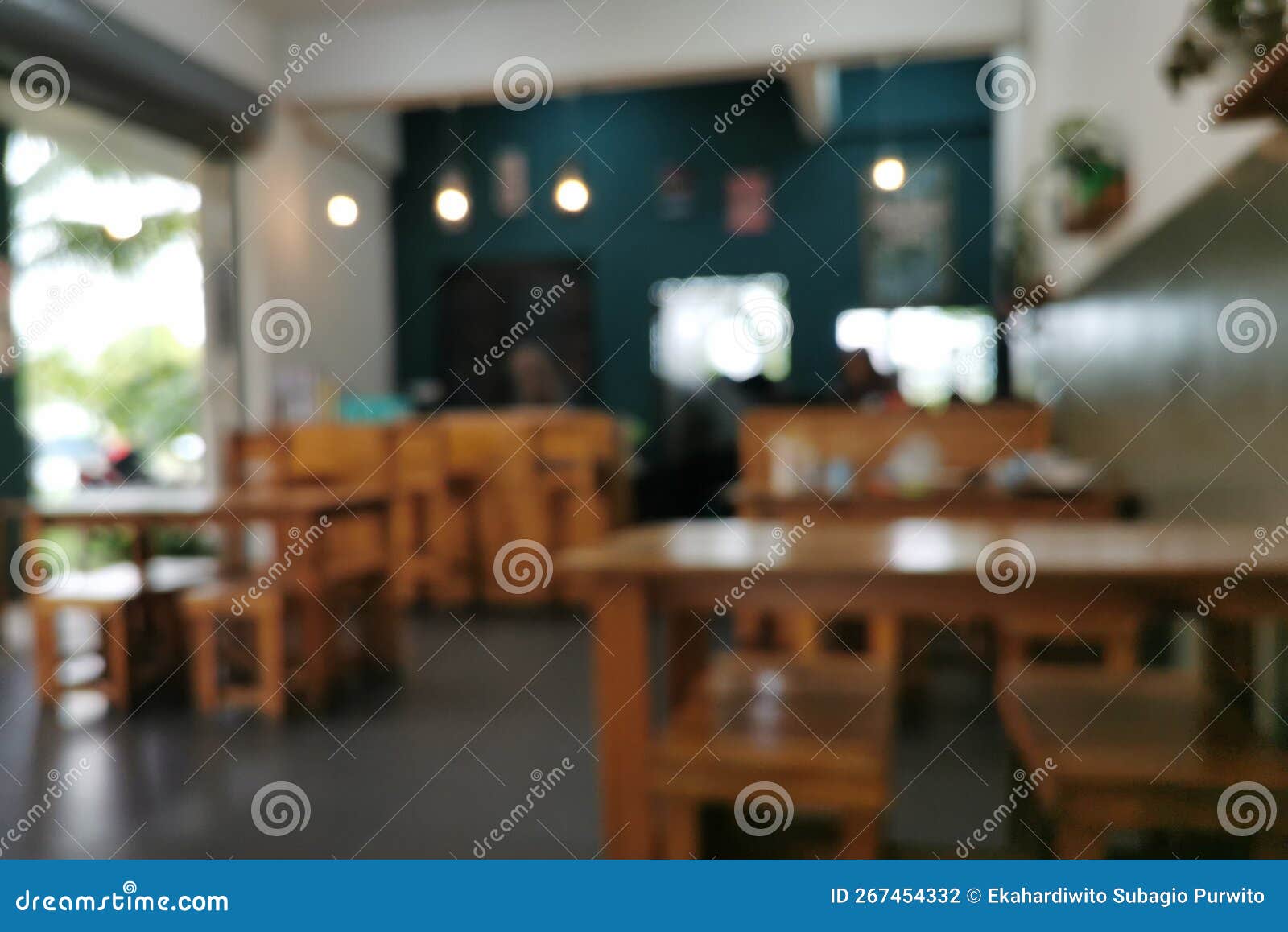 Blurry Image of a Cafe or Coffee Shop. Bokeh Background Stock Photo ...