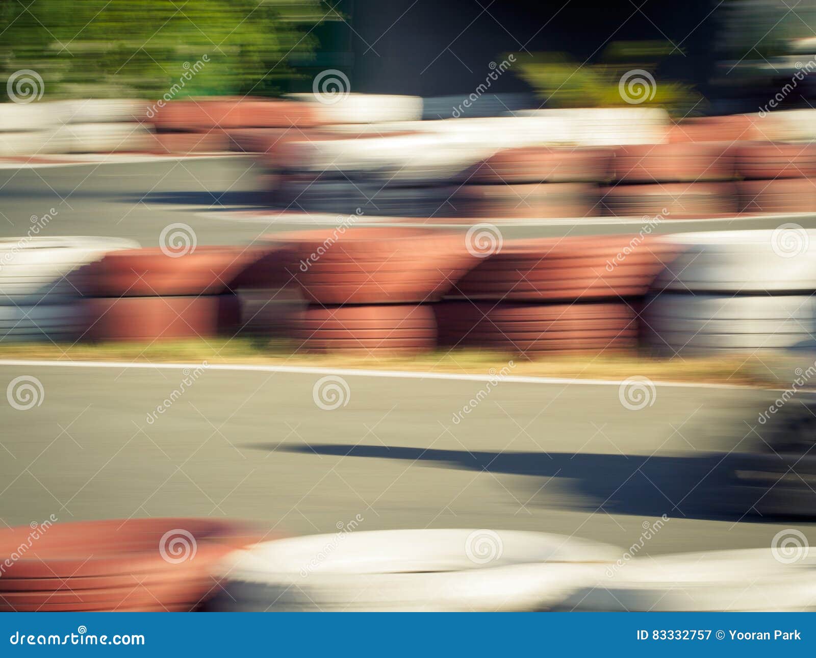 Blurry Image of Karting Race Stock Image - Image of rubber, grass: 83332757