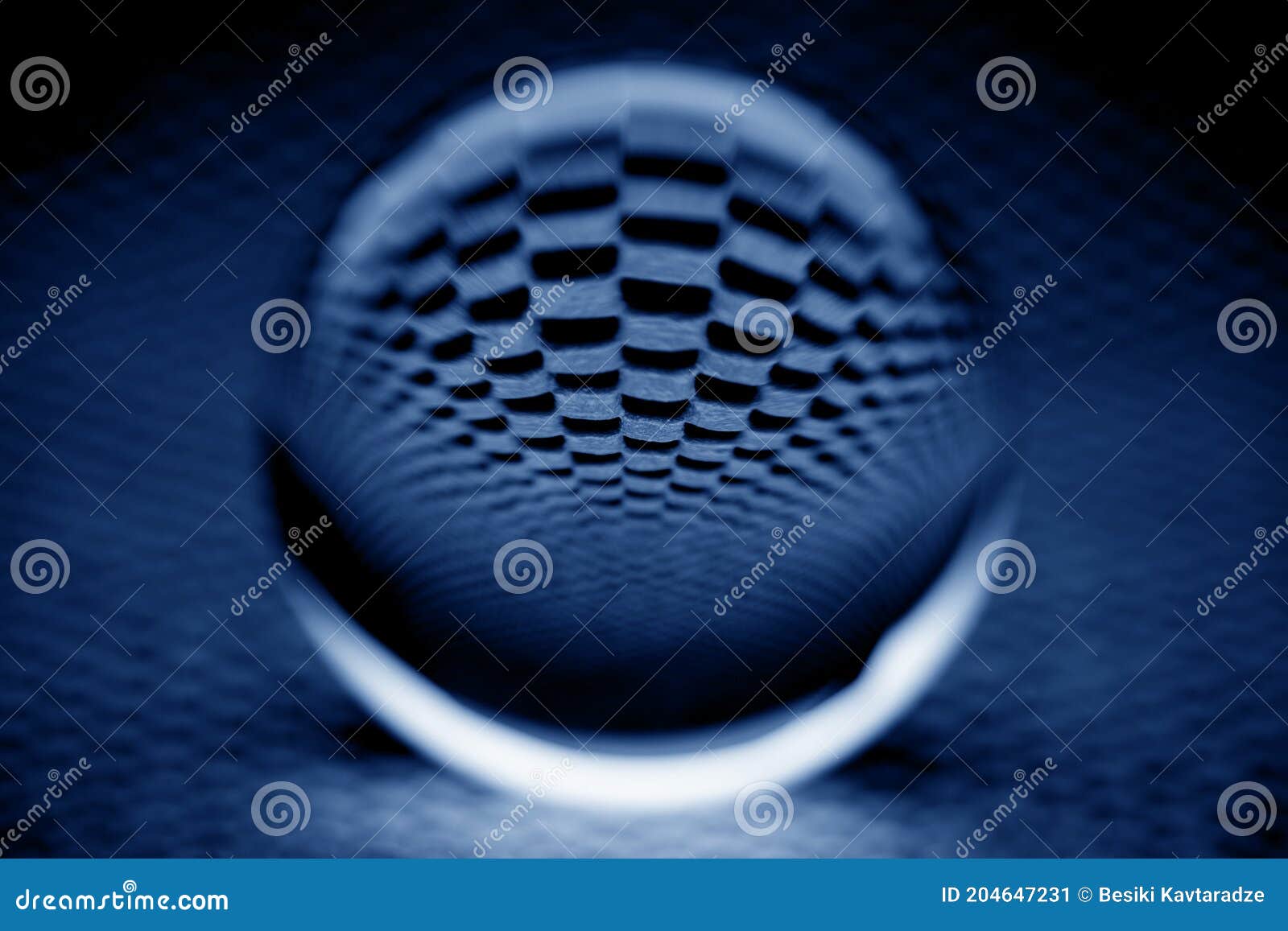 Inverted View Of A Flower Isolated With White Background, Green Petals ...