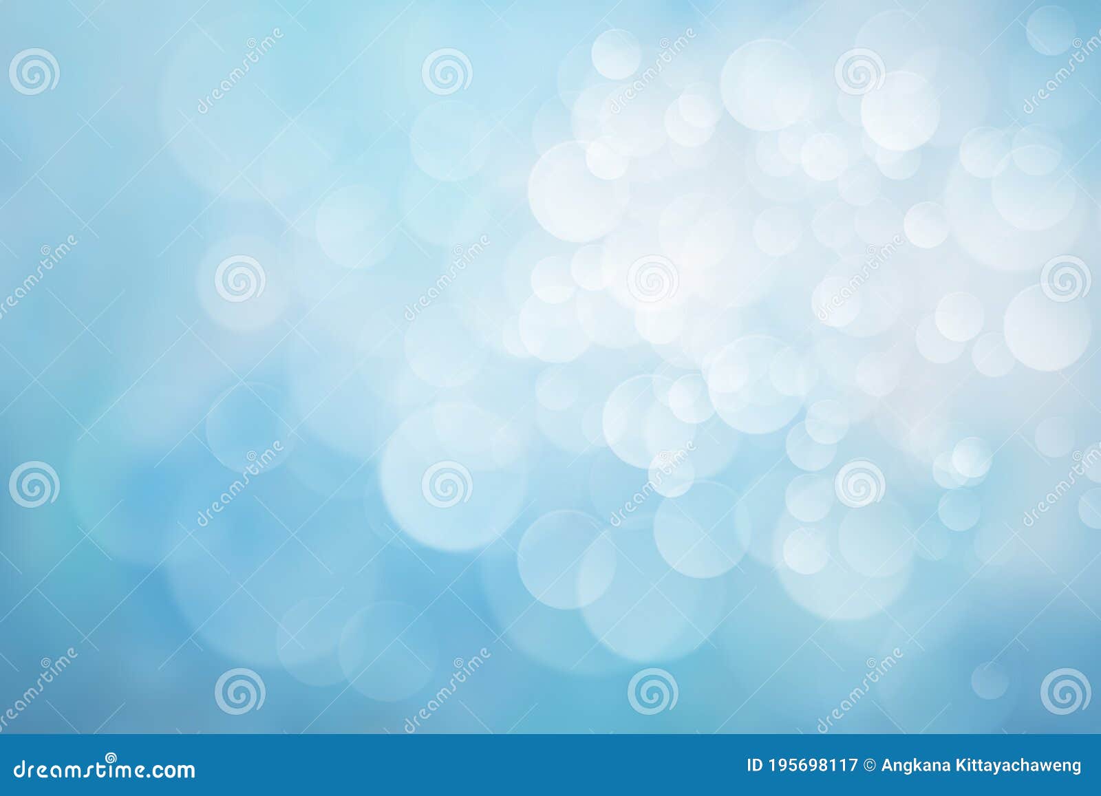 Blurry Image of Light and Blue Bokeh Background. Stock Image - Image of ...