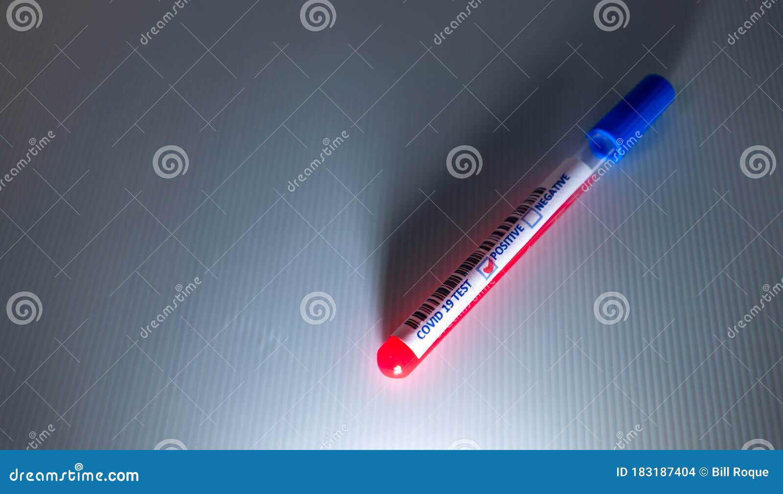 Blurry Image of a Sample Blood in Test Tube of Coronavirus Covid-19 ...