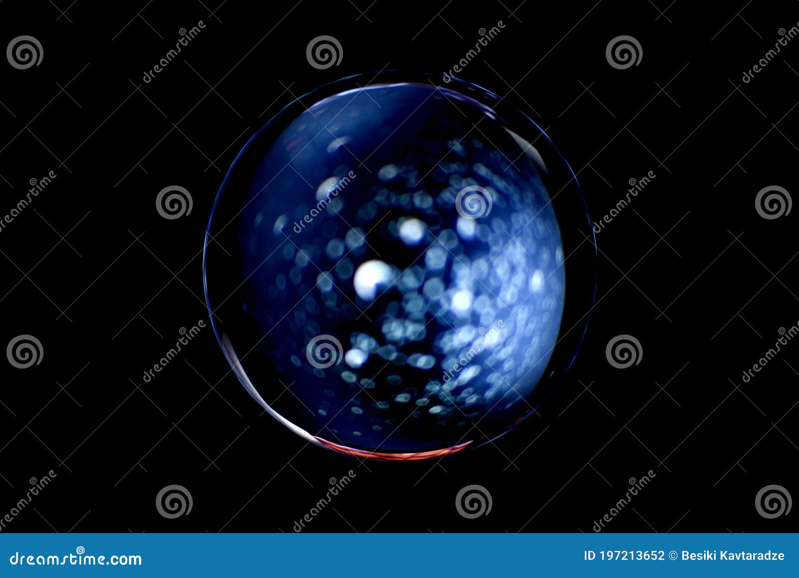 Blurry Image of a Shiny Crystal Ball with Abstract Blurry Colorful ...