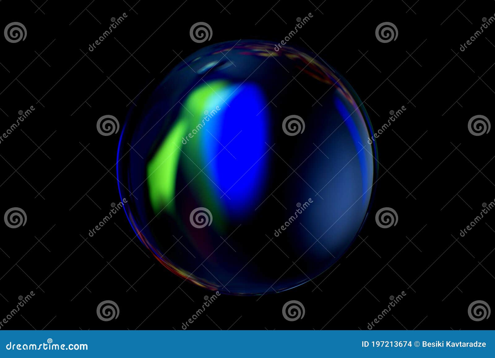 Blurry Image of a Shiny Crystal Ball with Abstract Blurry Colorful ...