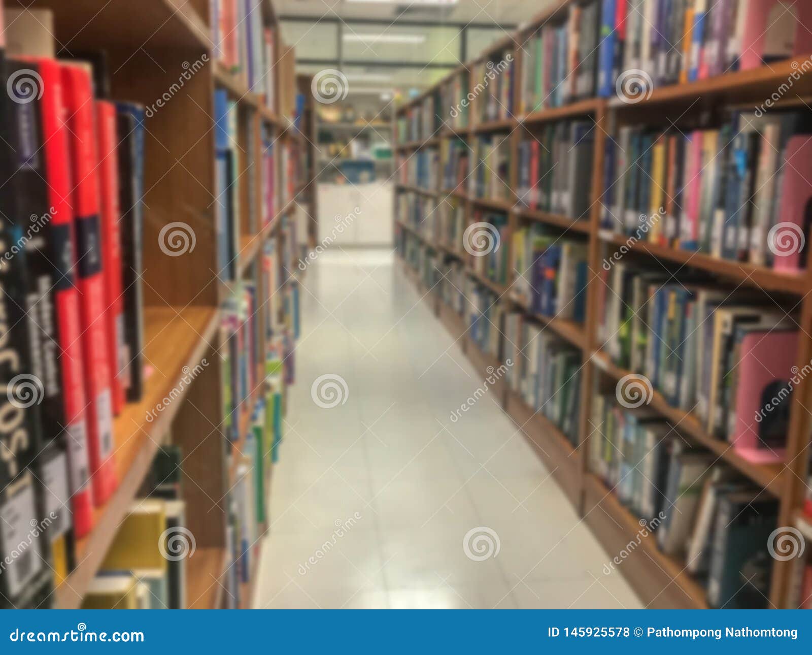 Blurry of Library in College Stock Photo - Image of academic ...