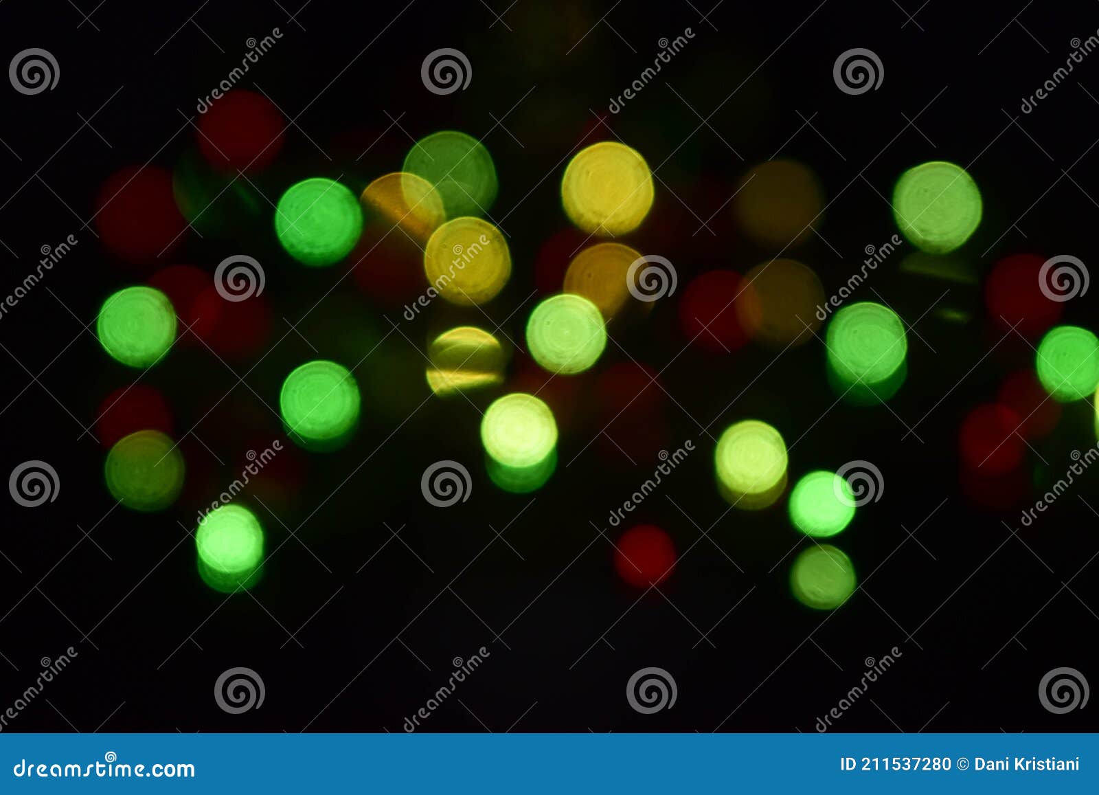 Blurry Light and Dots Glowing in the Dark Background Stock Photo ...