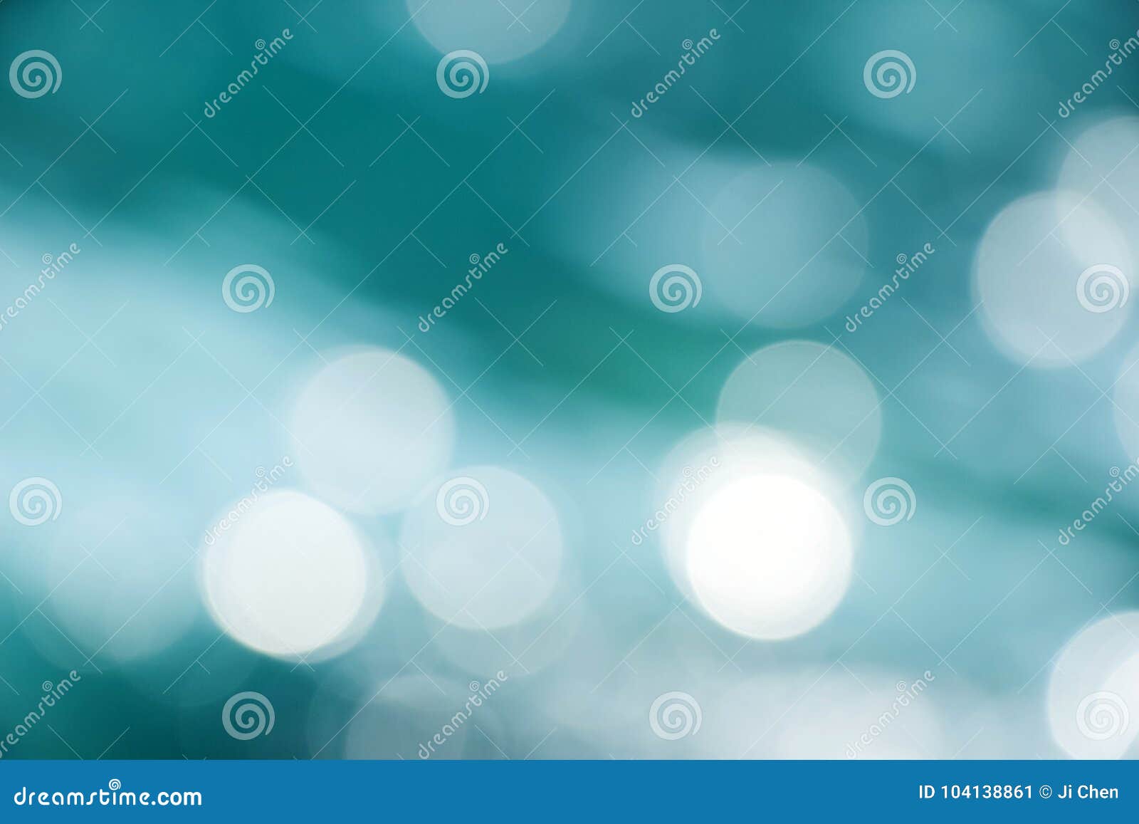 Blurry Light Spots on Blue Ocean Stock Image - Image of sunny, blur ...
