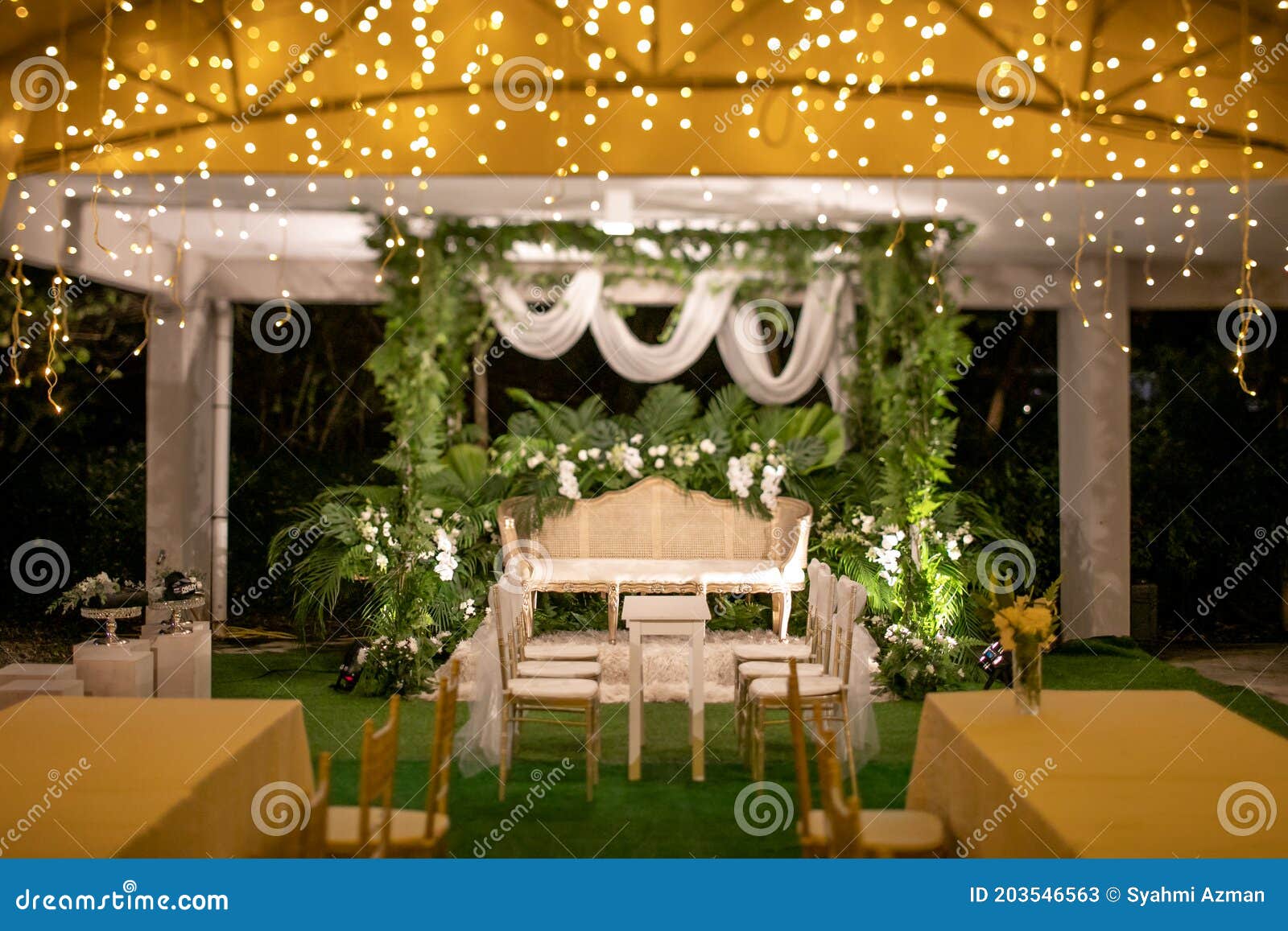 Beautiful Rustic Wedding Setup Stock Image - Image of fairy, weddingn ...
