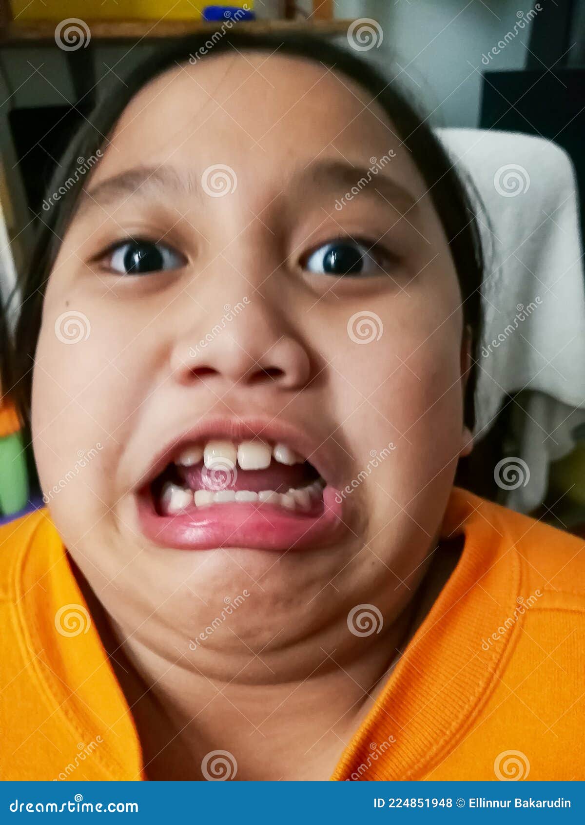 Blurry Photo of a Girl Making Funny Face Stock Photo - Image of health ...