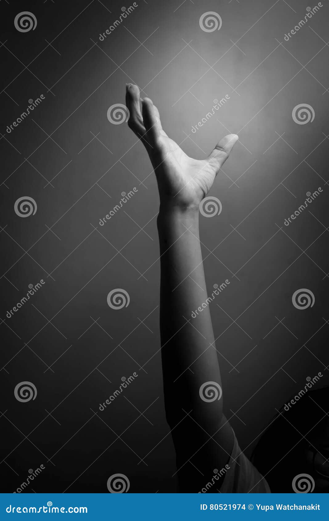 Blurry Photo of Hand Raising Stock Photo - Image of stretch, hope: 80521974