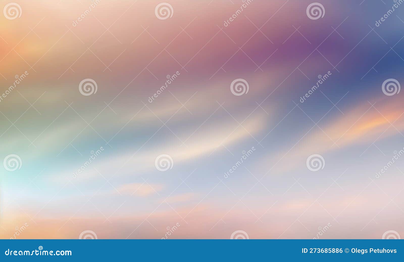 A Blurry Photo of a Rainbow Colored Sky with Clouds Stock Photo - Image ...