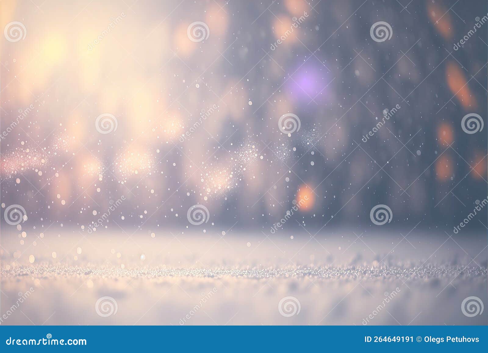 A Blurry Photo of a Snow Covered Ground with a Blurry Background of ...