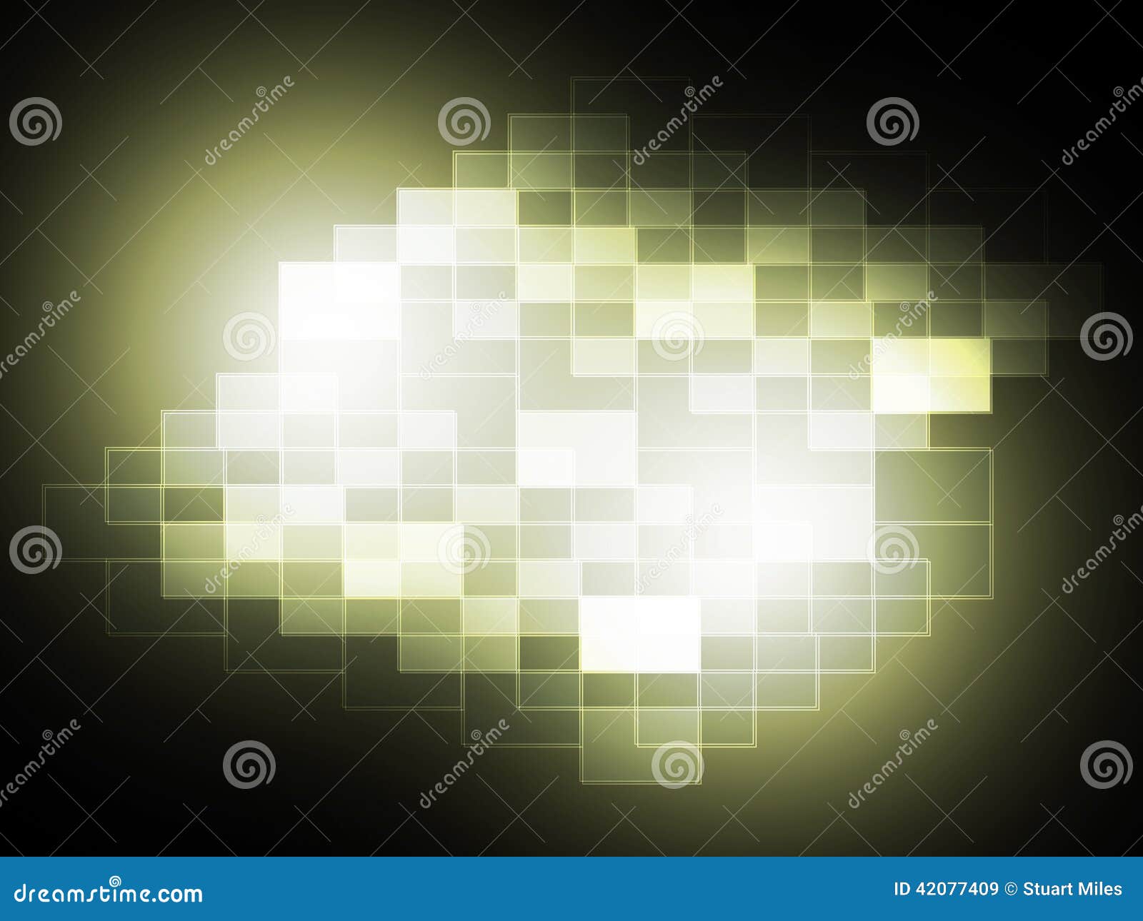 Blurry Pixel Light Spot Shows Modern Art or Creativity Stock ...