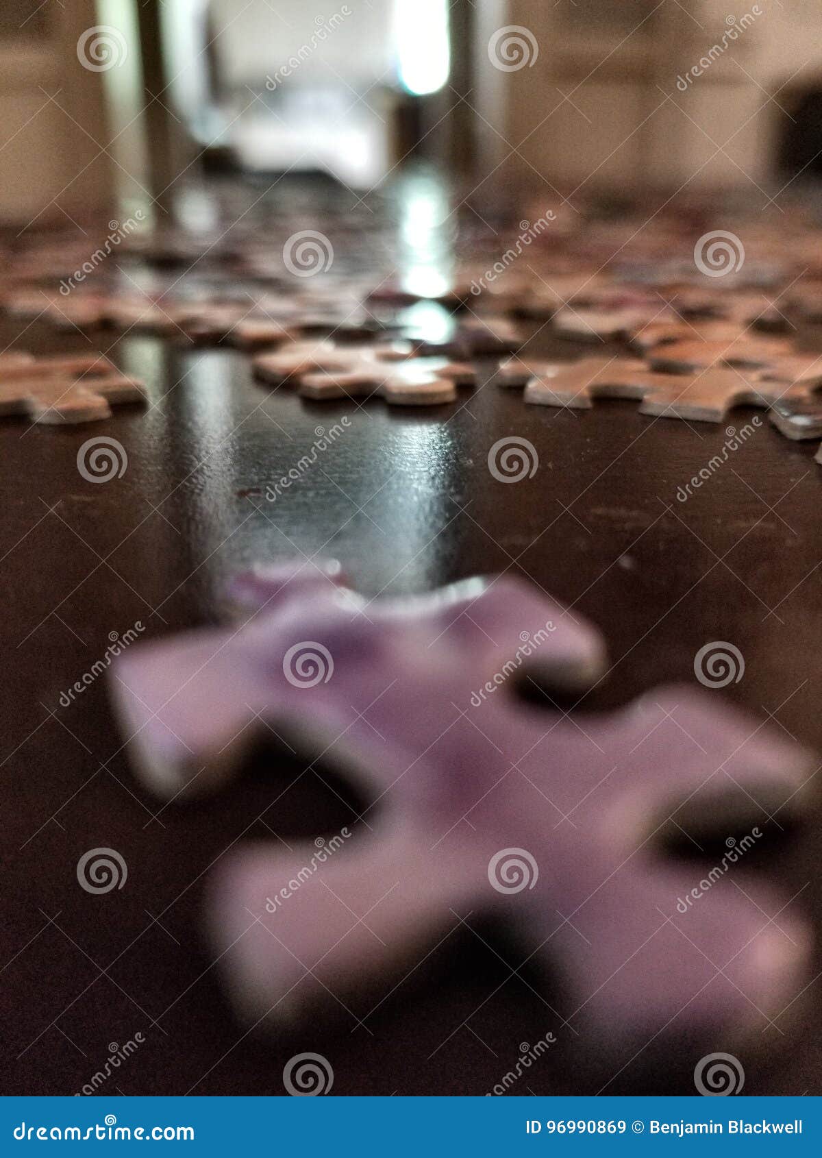 Blurry Puzzle stock image. Image of blurry, table, scattered - 96990869