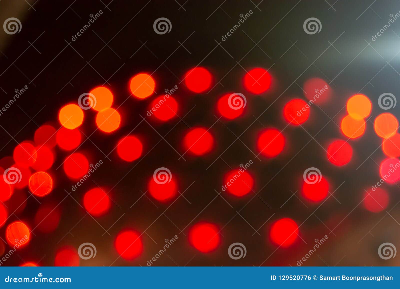 Blurry Red Lights on the Buildings. Stock Photo - Image of blurred ...