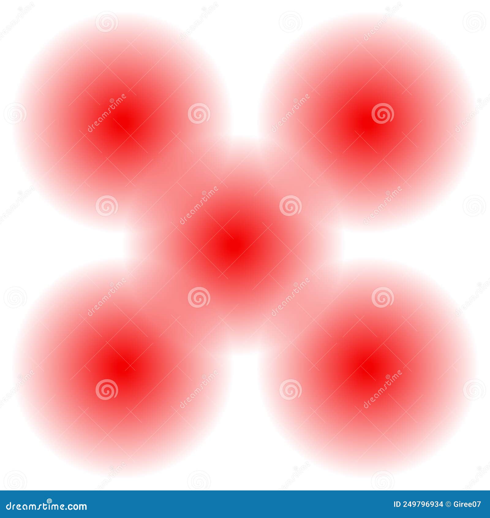 Blurry Red Spot Background Pattern Illustration Stock Illustration ...
