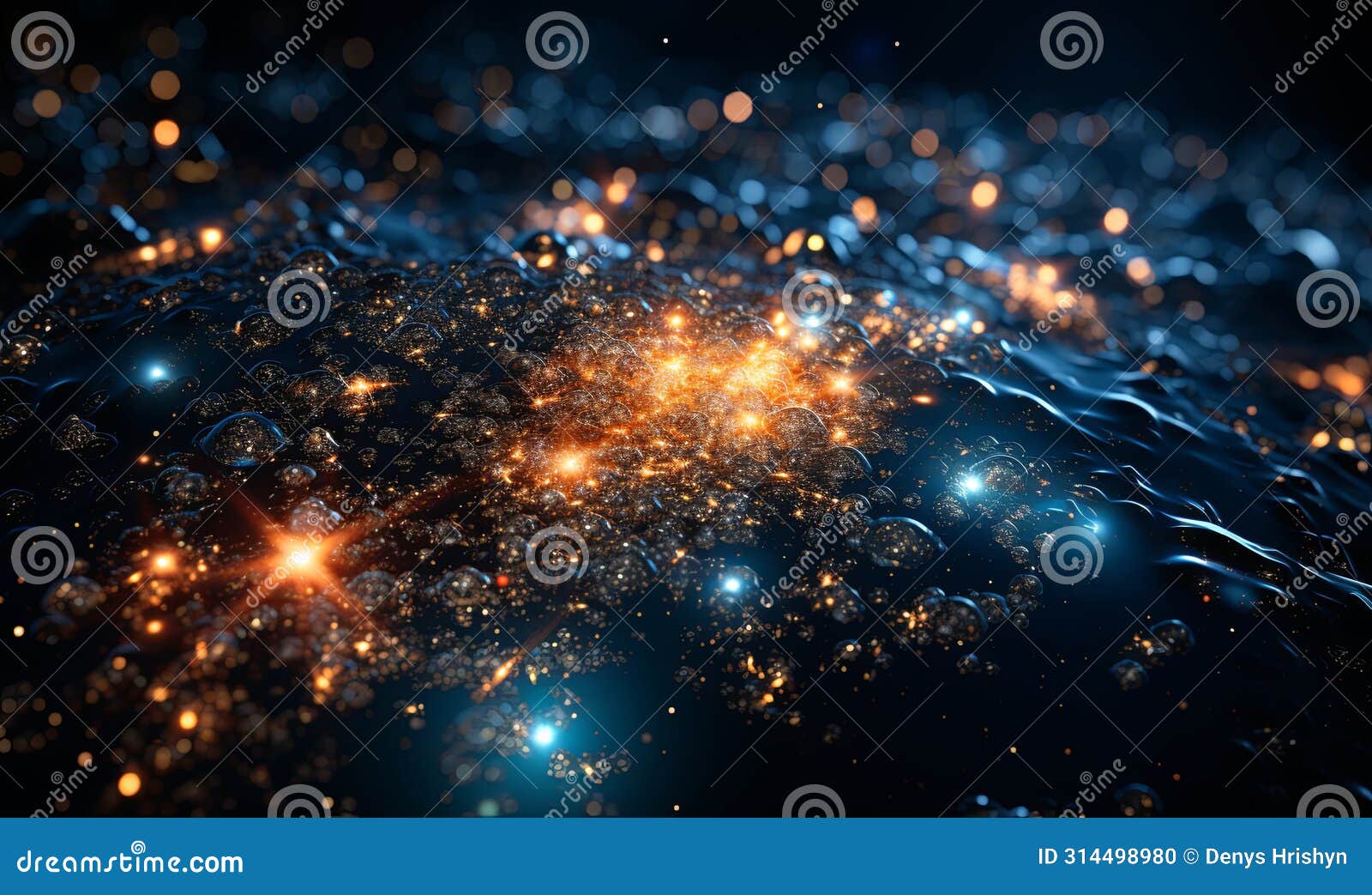 Blurry Star Cluster in Deep Space Stock Photo - Image of years, cluster ...
