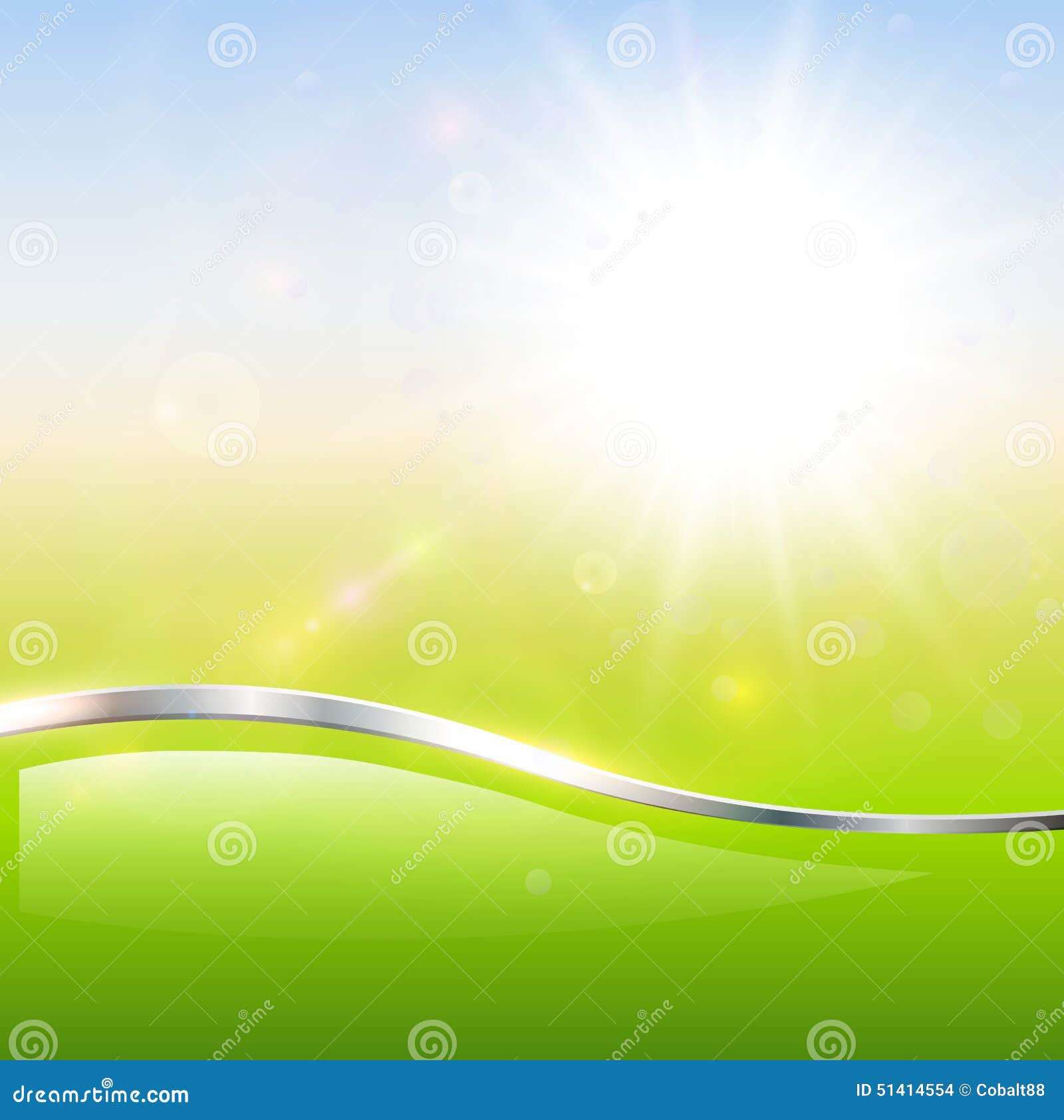Blurry sunny scene stock vector. Illustration of flare - 51414554