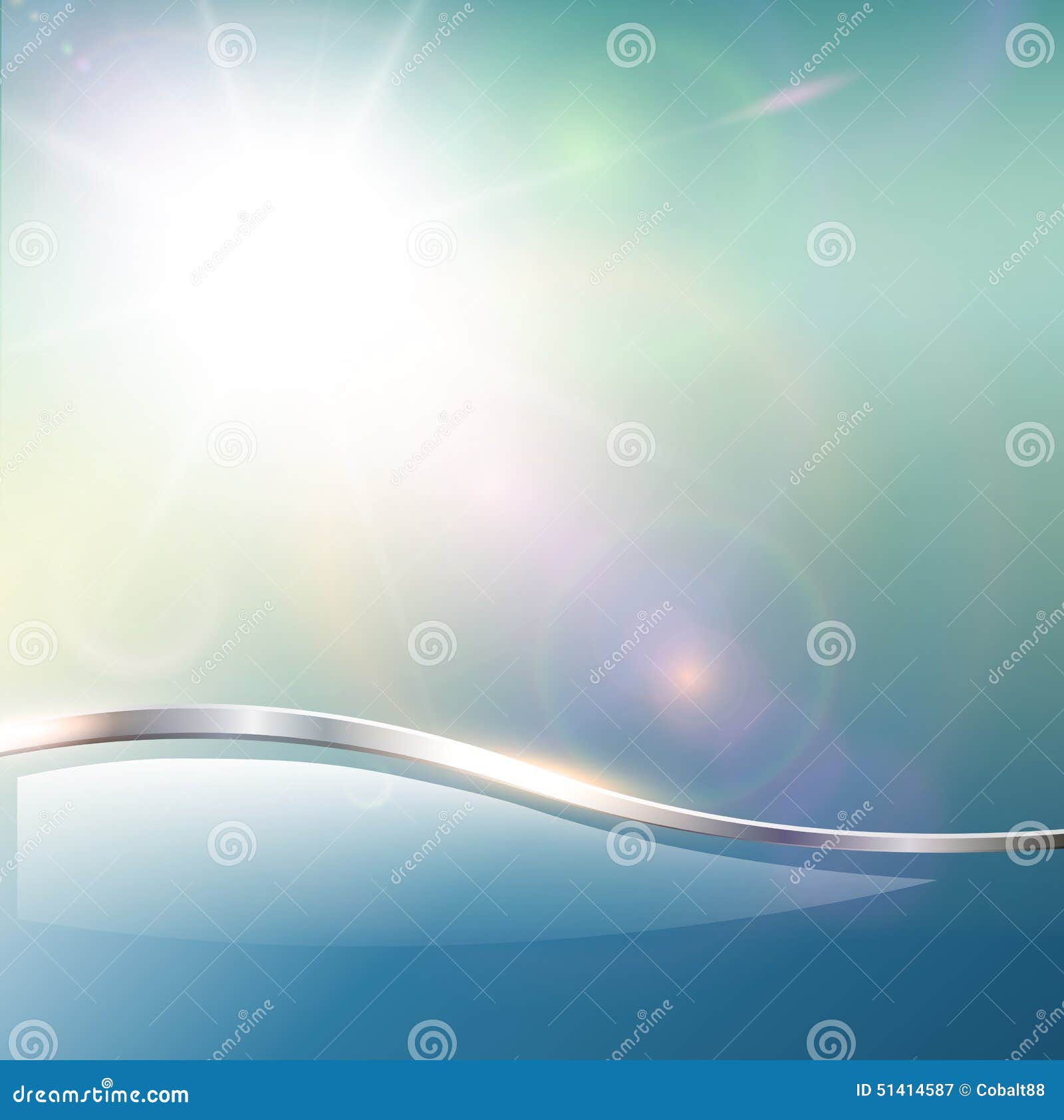 Blurry sunny scene stock vector. Illustration of green - 51414587
