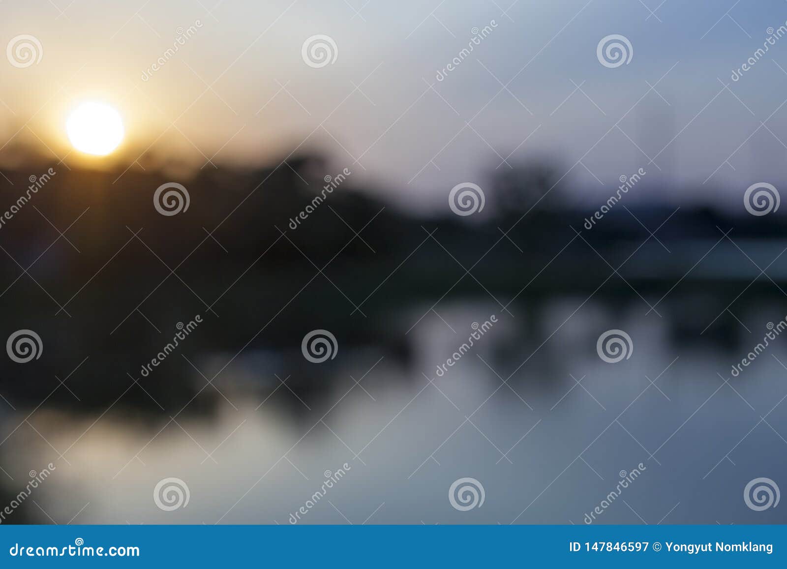 Blurry of the Sunset. stock image. Image of color, beauyiful - 147846597