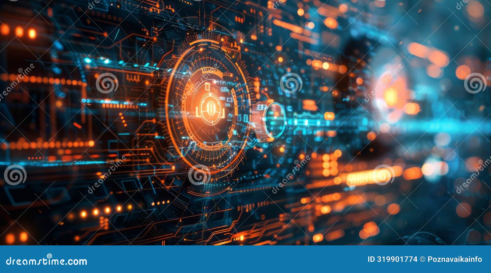 Blurry Technology Background Stock Photo - Image of machinery, digital ...