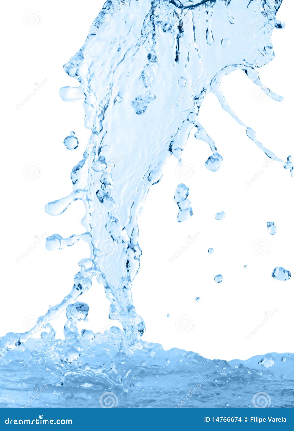 Blurry Water Running Isolated Stock Photo - Image of fluid, fresh: 14766674
