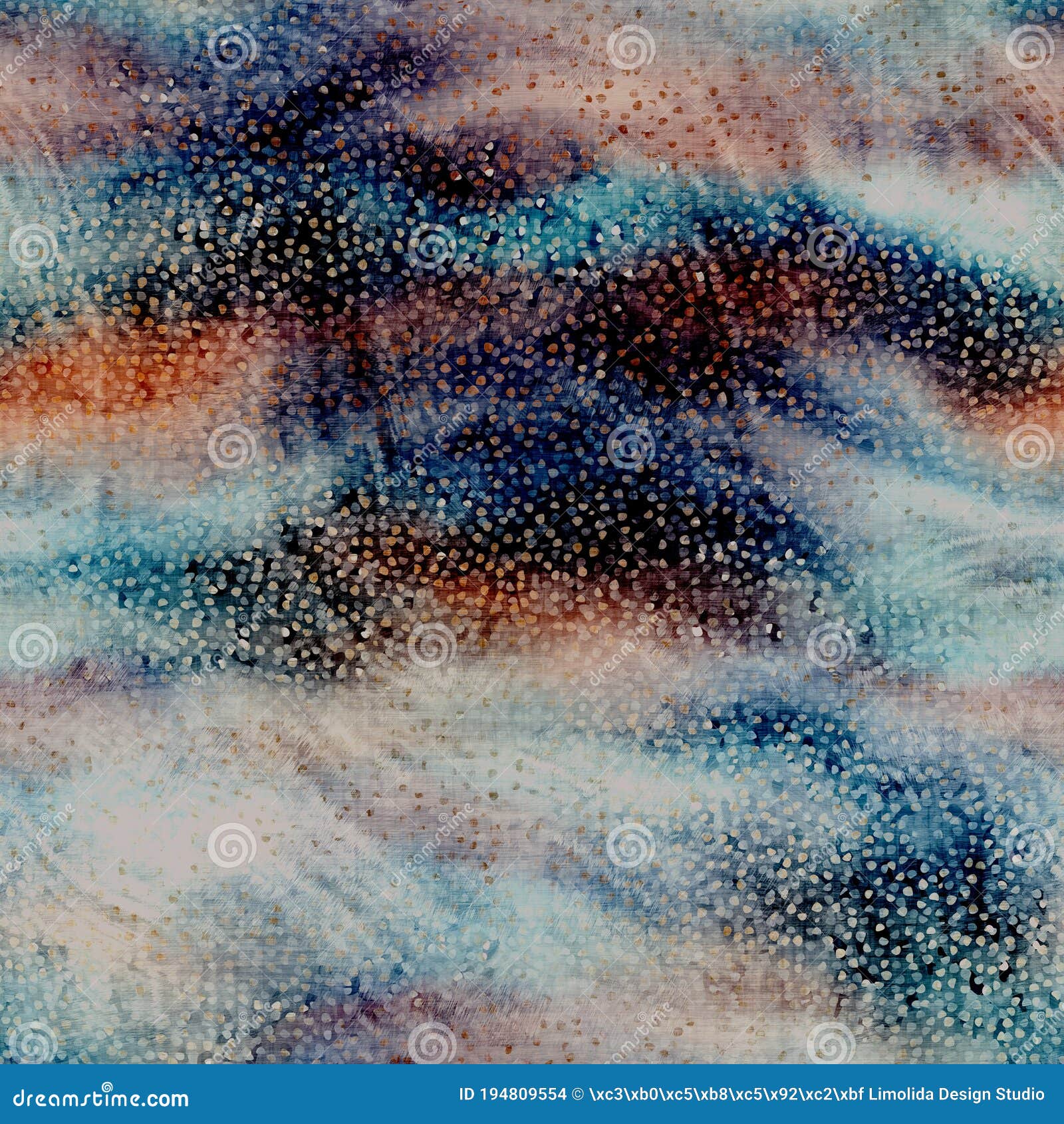 Blurry Watercolor Glitch Mottled Texture Background. Irregular Bleeding ...