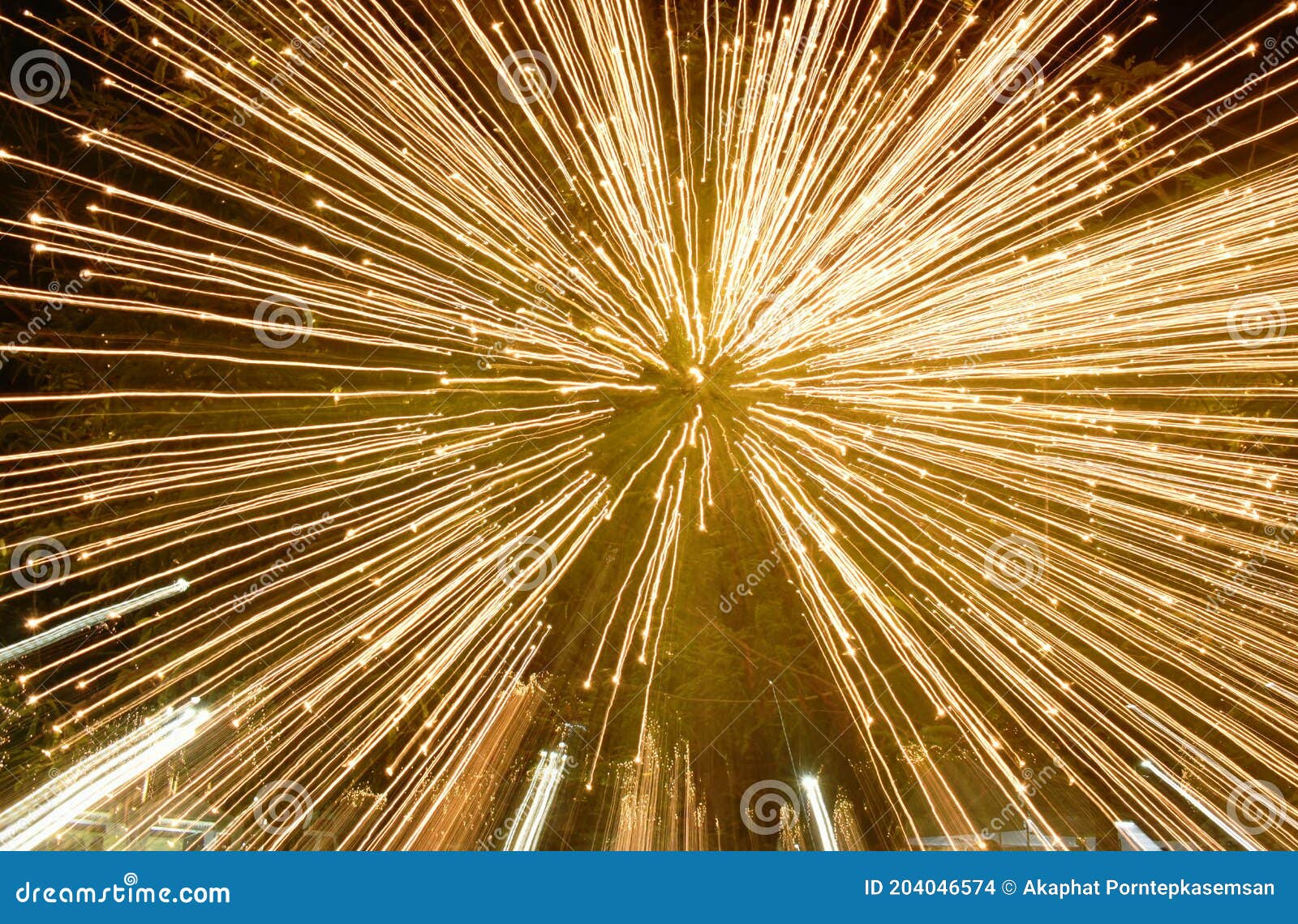 Blurry Yellow Light Spreading by Zoom Technique Background and Texture ...