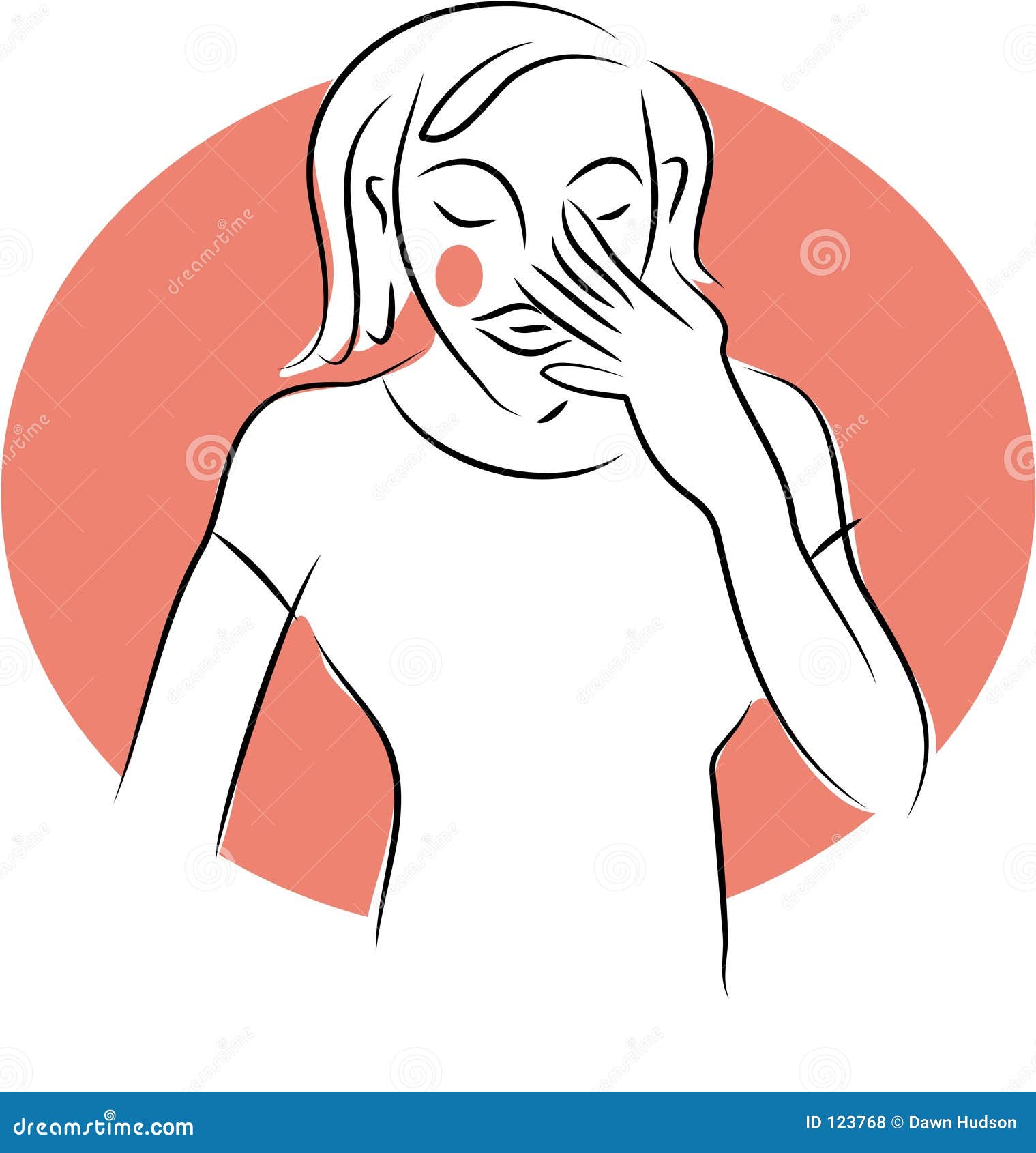 Blush stock illustration. Illustration of people, person - 123768