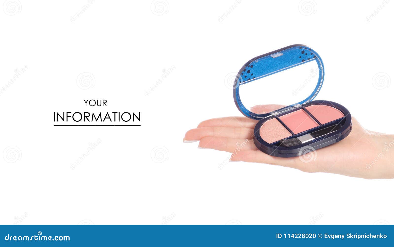 Blush in hand pattern stock photo. Image of closeup - 114228020